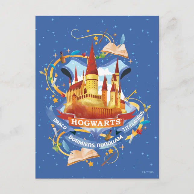 Harry Potter | Charming HOGWARTS™ Castle Postcard | Zazzle