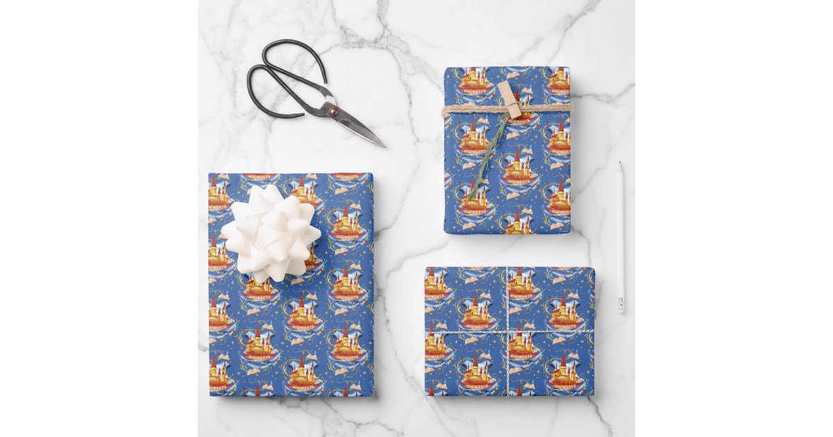 Harry Potter | Charming HOGWARTS™ Castle Wrapping Paper Sheets | Zazzle