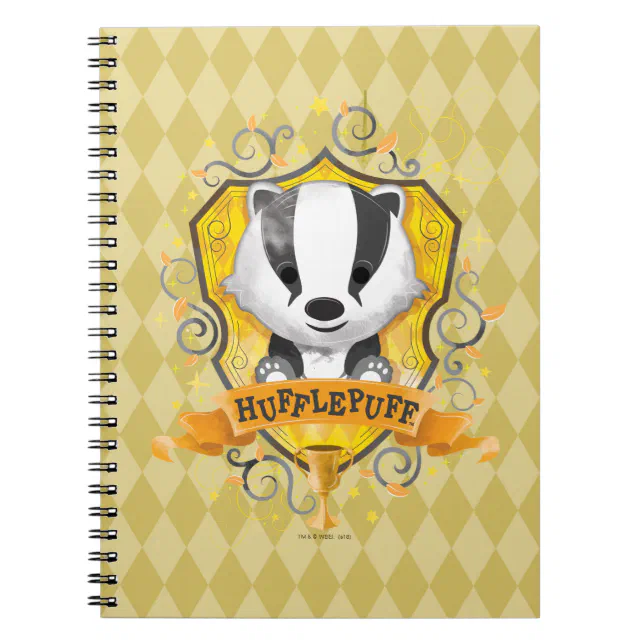 Harry Potter | Charming HUFFLEPUFF™ Crest Notebook | Zazzle