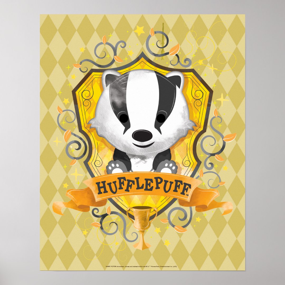 Harry Potter | Charming HUFFLEPUFF™ Crest Poster | Zazzle