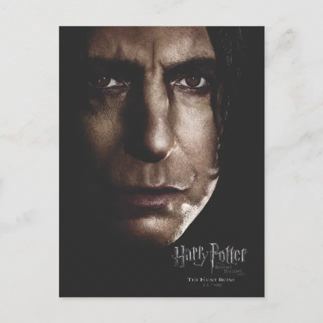 Harry Potter Deathly Hallows with Snape Tribute Postcard | Zazzle