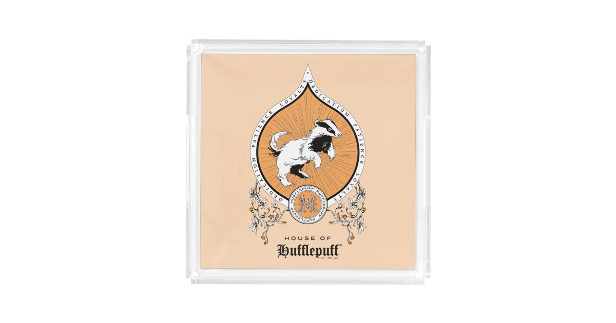 HARRY POTTER™ | Delicate Sketch HUFFLEPUFF™ Crest Acrylic Tray | Zazzle HARRY POTTER™ | Delicate Sketch HUFFLEPUFF™ Crest Acrylic Tray | Zazzle