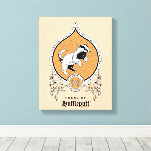 HARRY POTTER™ | Delicate Sketch HUFFLEPUFF™ Crest Canvas Print | Zazzle HARRY POTTER™ | Delicate Sketch HUFFLEPUFF™ Crest Canvas Print | Zazzle