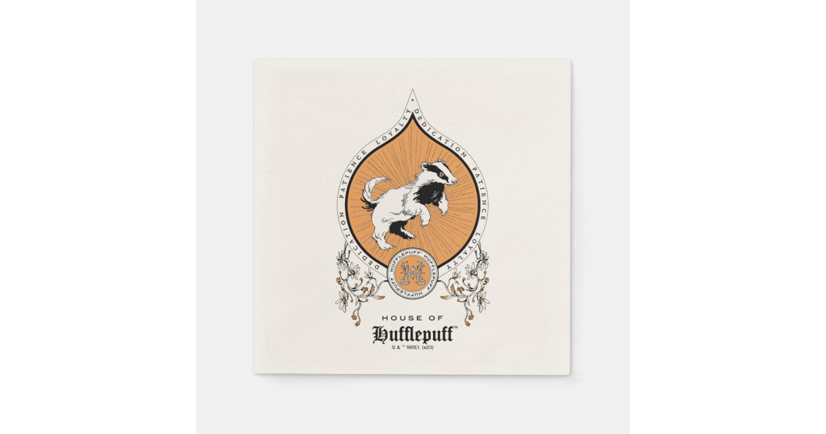 HARRY POTTER™ | Delicate Sketch HUFFLEPUFF™ Crest Napkins | Zazzle HARRY POTTER™ | Delicate Sketch HUFFLEPUFF™ Crest Napkins | Zazzle