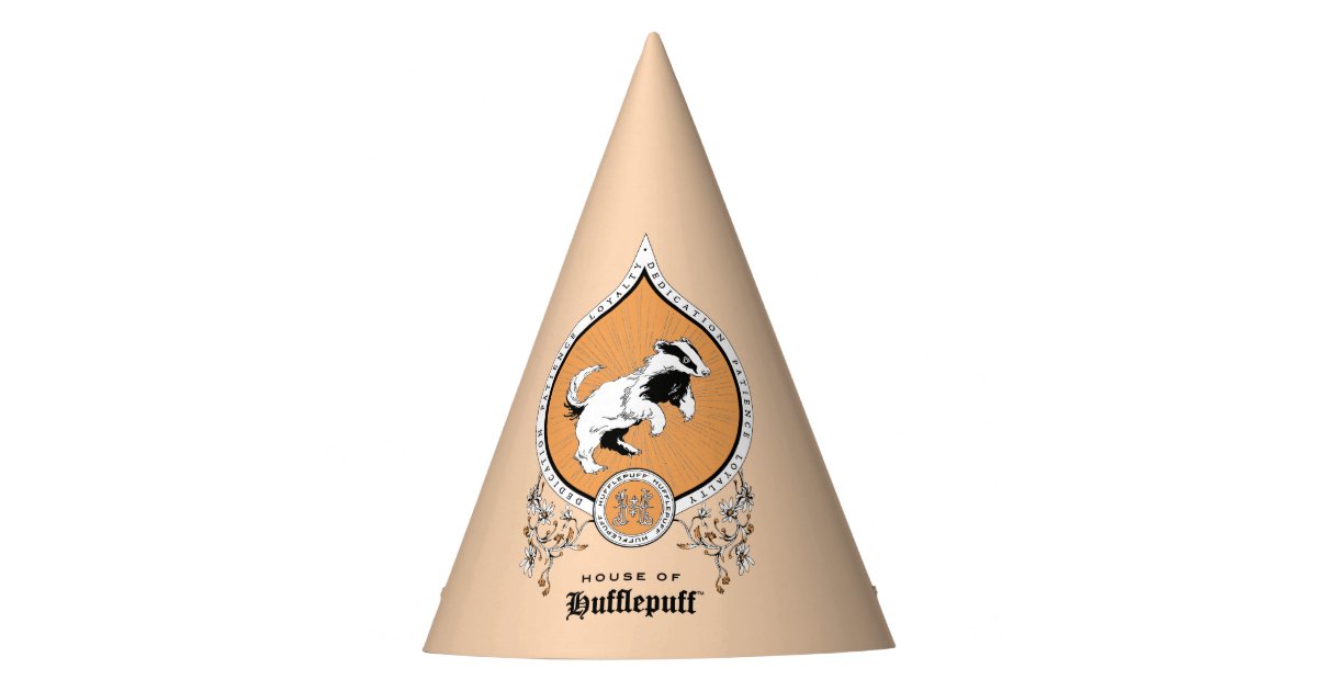 HARRY POTTER™ | Delicate Sketch HUFFLEPUFF™ Crest Party Hat | Zazzle HARRY POTTER™ | Delicate Sketch HUFFLEPUFF™ Crest Party Hat | Zazzle