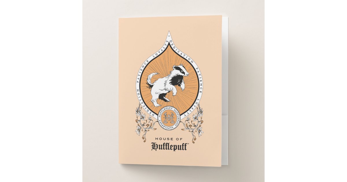 HARRY POTTER™ | Delicate Sketch HUFFLEPUFF™ Crest Pocket Folder | Zazzle HARRY POTTER™ | Delicate Sketch HUFFLEPUFF™ Crest Pocket Folder | Zazzle