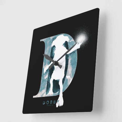 Harry Potter | Dobby Character Watercolor Square Wall Clock | Zazzle