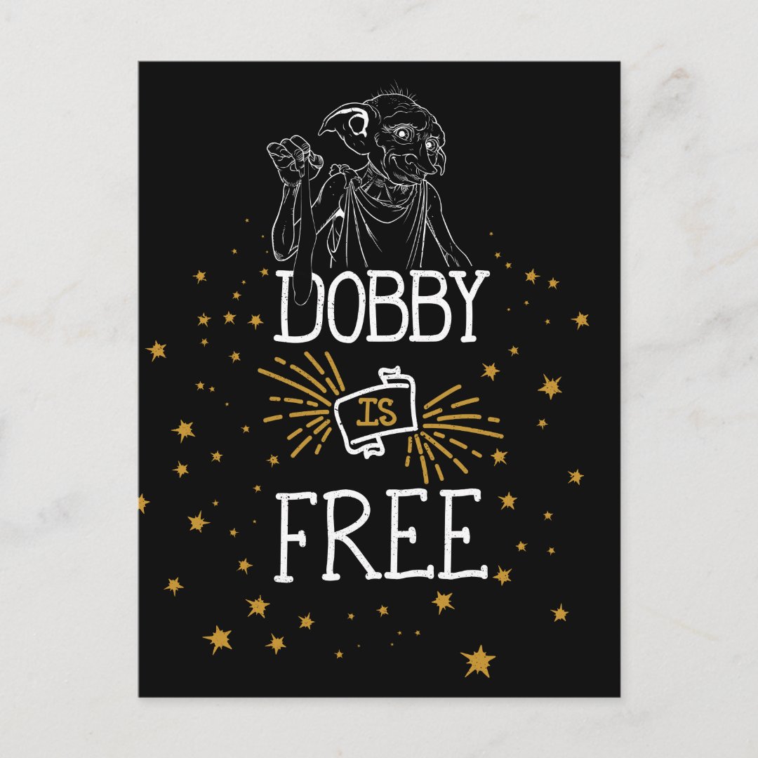 Harry Potter | Dobby Is Free Postcard | Zazzle