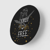 Harry Potter | Dobby Is Free Round Clock | Zazzle