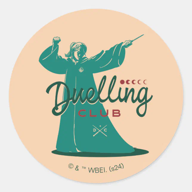 HARRY POTTER™ Dueling Club Graphic Classic Round Sticker | Zazzle
