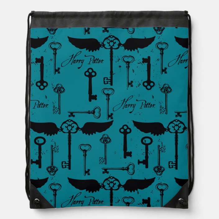 HARRY POTTER™ Flying Keys Pattern Drawstring Bag | Zazzle.com