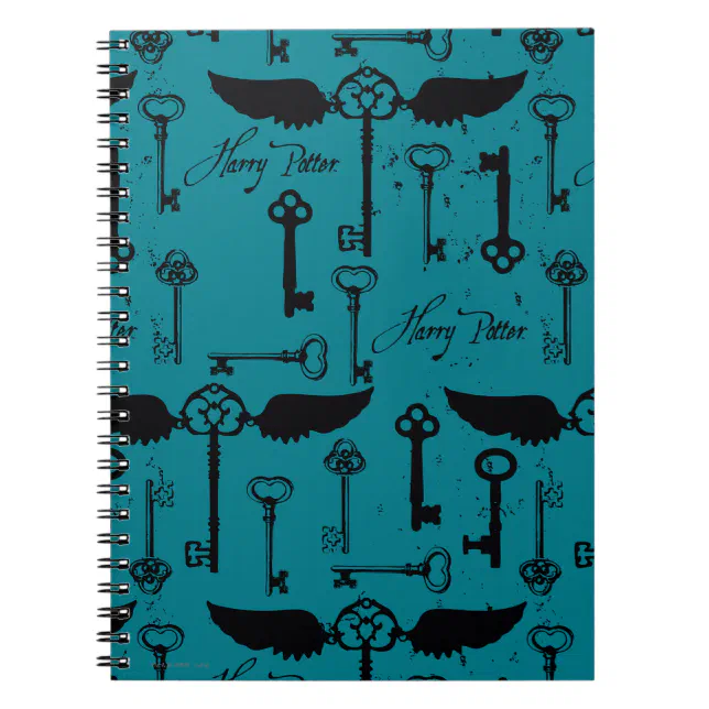 HARRY POTTER™ Flying Keys Pattern Notebook | Zazzle