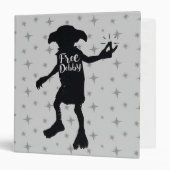 Harry Potter | "Free Dobby" Silhouette Typography 3 Ring Binder | Zazzle