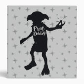 Harry Potter | "Free Dobby" Silhouette Typography 3 Ring Binder | Zazzle