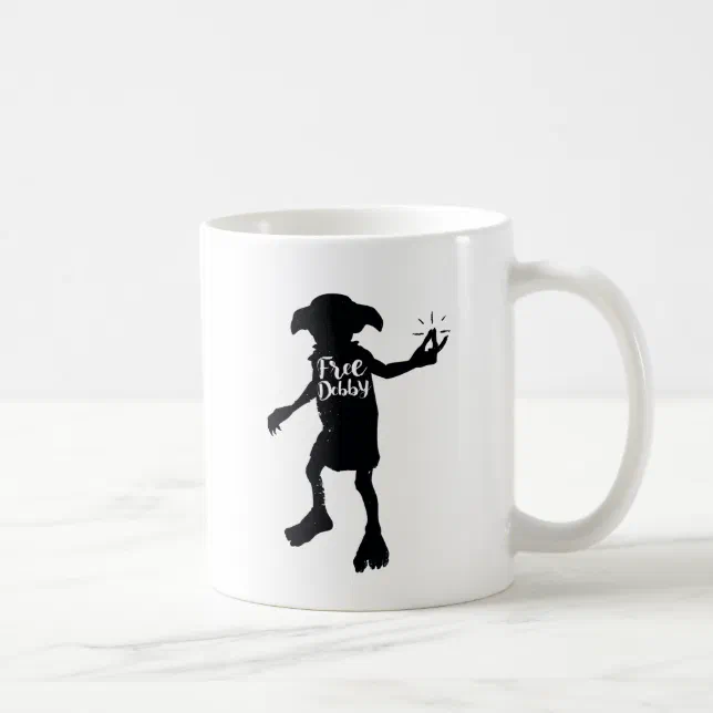 Harry Potter | "Free Dobby" Silhouette Typography Coffee Mug | Zazzle
