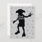 Harry Potter | "Free Dobby" Silhouette Typography Postcard | Zazzle