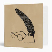Harry Potter | Glasses And Quill Binder | Zazzle