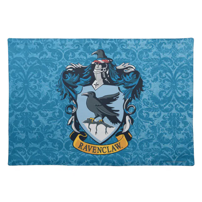 Harry Potter | Gothic Ravenclaw Crest Cloth Placemat | Zazzle