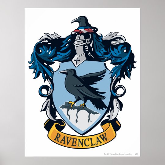 Harry Potter | Gothic Ravenclaw Crest Poster | Zazzle.com