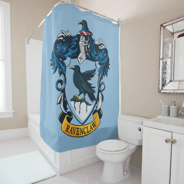 Harry Potter | Gothic Ravenclaw Crest Shower Curtain | Zazzle
