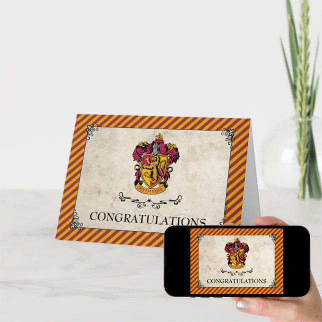 Harry Potter | Gryffindor Congratulations Card | Zazzle