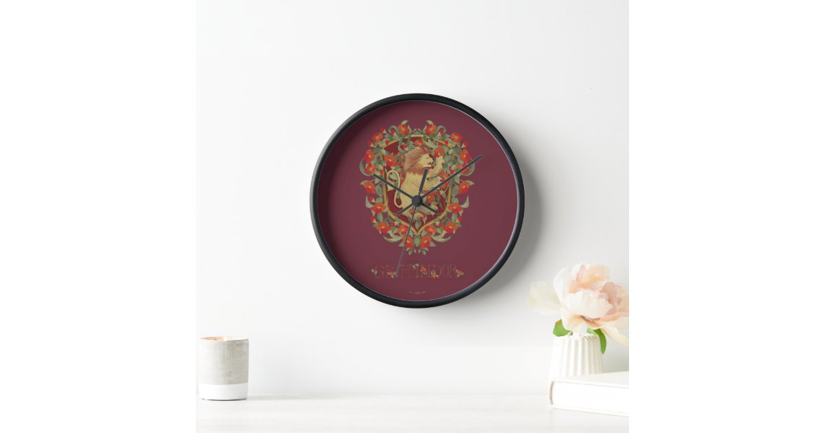HARRY POTTER™ | GRYFFINDOR™ Crest Clock | Zazzle