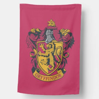 Harry Potter | Gryffindor Crest Gold and Red House Flag | Zazzle
