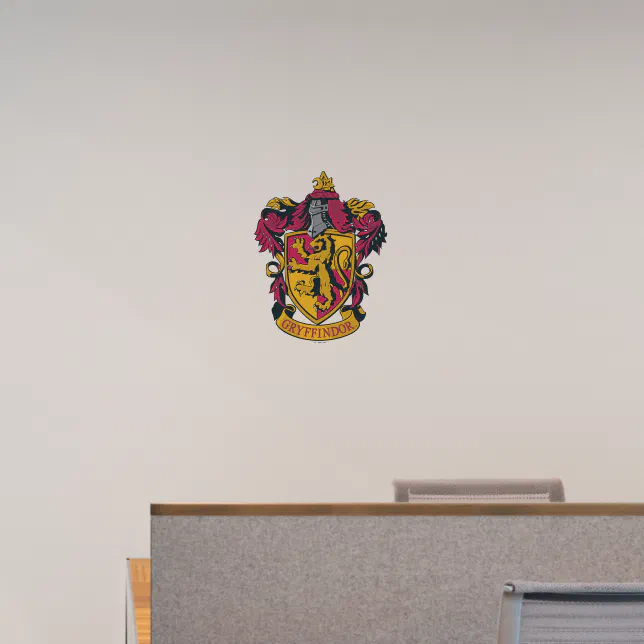 Harry Potter | Gryffindor Crest Gold and Red Wall Decal | Zazzle