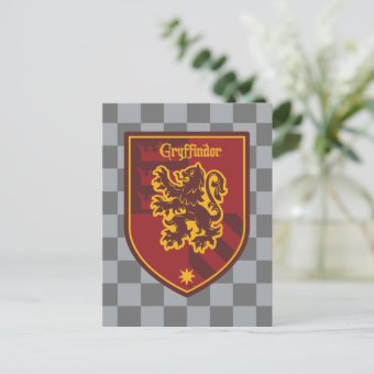 Harry Potter | Gryffindor House Pride Crest Postcard | Zazzle