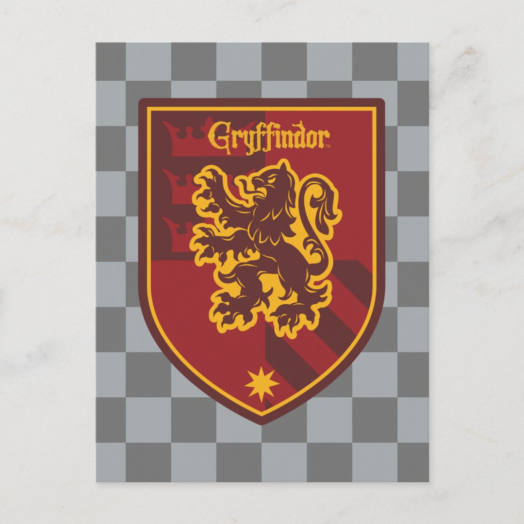 Harry Potter | Gryffindor House Pride Crest Postcard | Zazzle