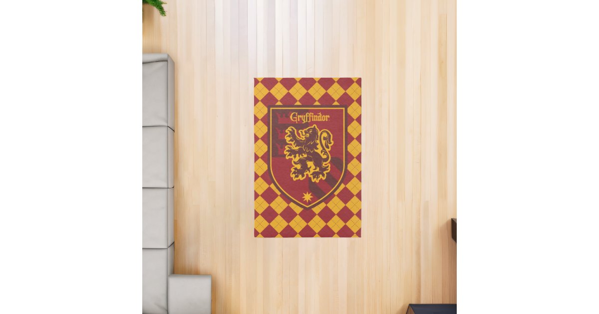 Harry Potter | Gryffindor House Pride Crest Rug | Zazzle