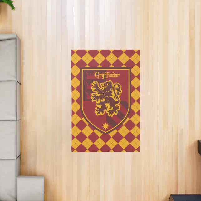 Harry Potter | Gryffindor House Pride Crest Rug | Zazzle