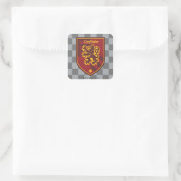 Harry Potter | Gryffindor House Pride Crest Square Sticker | Zazzle