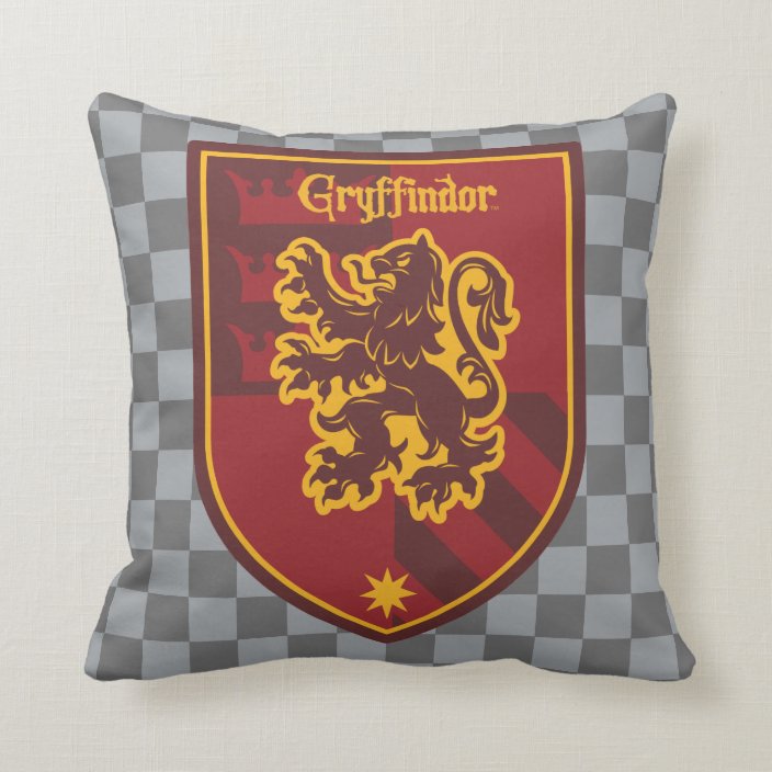 Harry Potter | Gryffindor House Pride Crest Throw Pillow | Zazzle.com