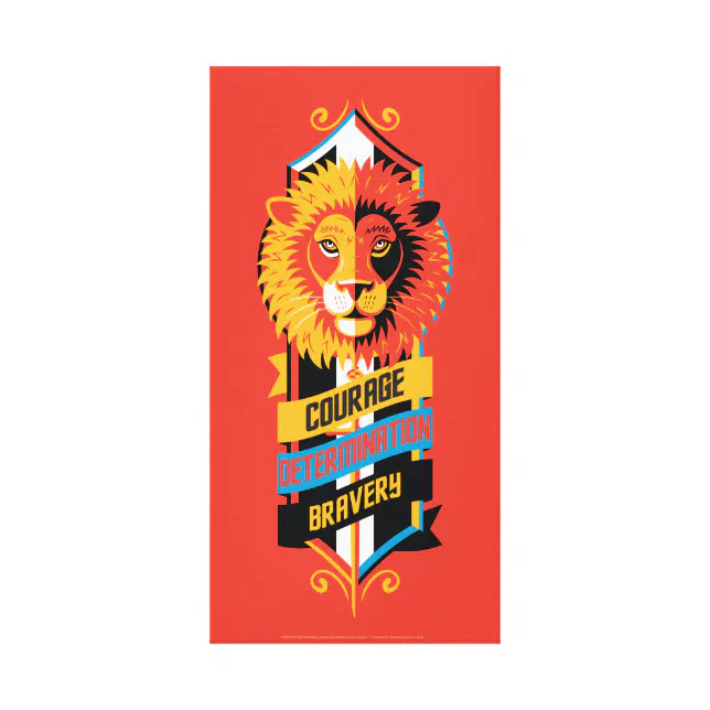 Harry Potter | GRYFFINDOR™ House Traits Sigil Canvas Print | Zazzle