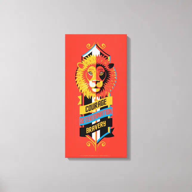 Harry Potter | GRYFFINDOR™ House Traits Sigil Canvas Print | Zazzle