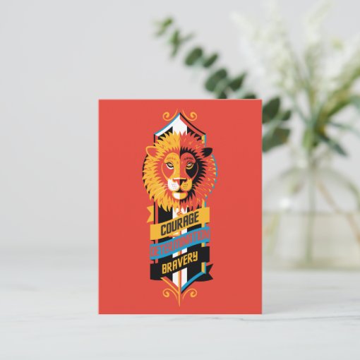 Harry Potter | GRYFFINDOR™ House Traits Sigil Postcard | Zazzle