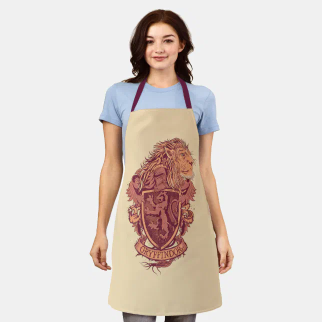 Harry Potter | Gryffindor Lion Crest Apron | Zazzle