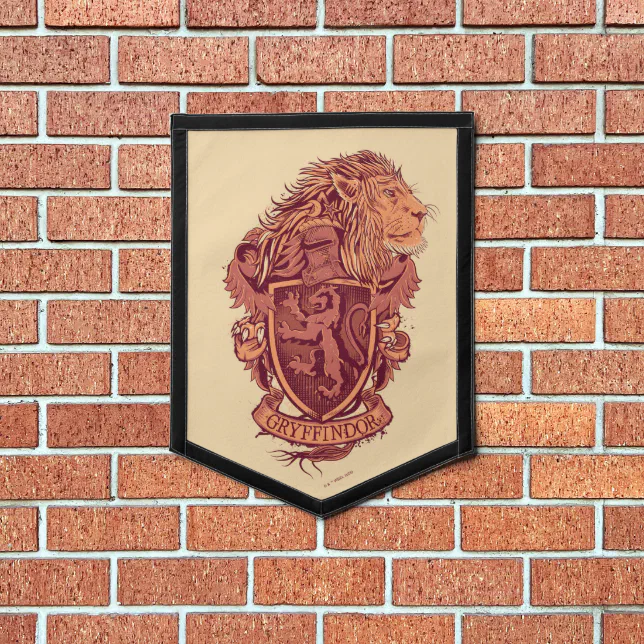 Harry Potter | Gryffindor Lion Crest Pennant | Zazzle