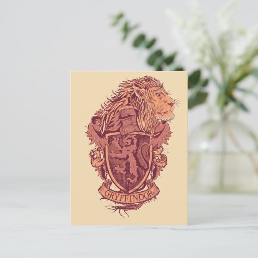 Harry Potter | Gryffindor Lion Crest Postcard | Zazzle