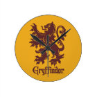 Harry Potter | Gryffindor QUIDDITCH™ Crest Square Wall Clock | Zazzle.com
