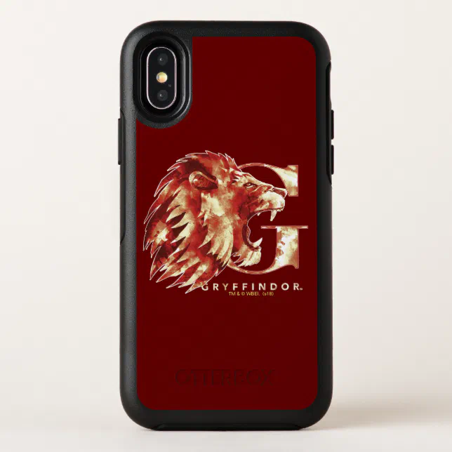 Harry Potter | GRYFFINDOR™ Lion Watercolor Otterbox iPhone Case | Zazzle