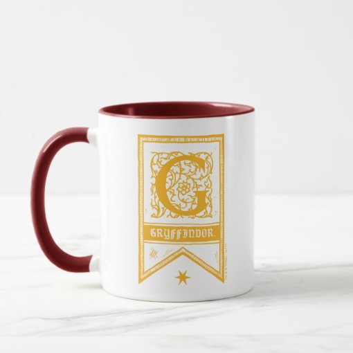 Harry Potter | Gryffindor Monogram Banner Mug | Zazzle