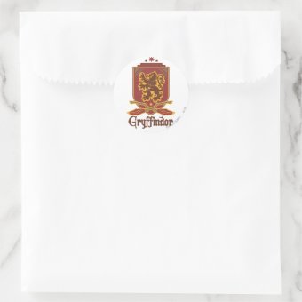 Harry Potter | Gryffindor QUIDDITCH™ Badge Classic Round Sticker | Zazzle