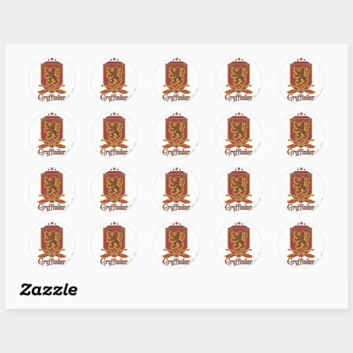 Harry Potter | Gryffindor QUIDDITCH™ Badge Classic Round Sticker | Zazzle