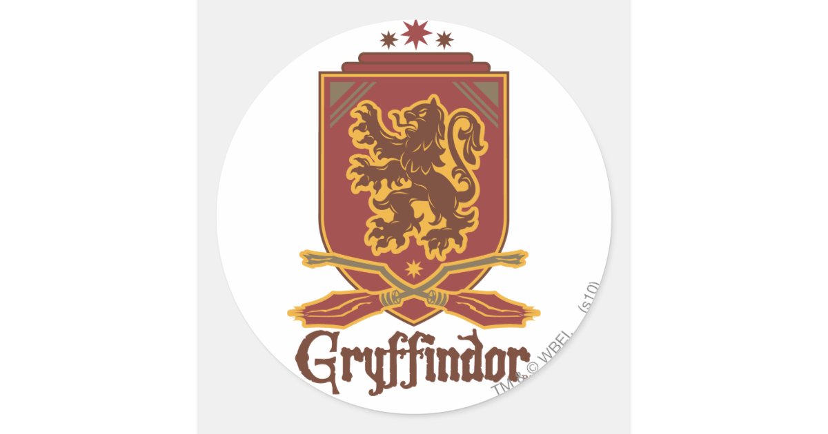 Harry Potter | Gryffindor QUIDDITCH™ Badge Classic Round Sticker | Zazzle