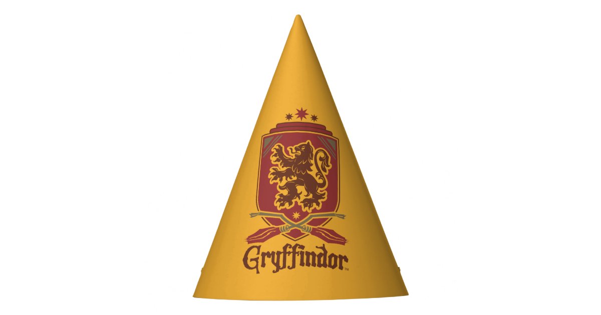 Harry Potter | Gryffindor QUIDDITCH™ Badge Party Hat | Zazzle
