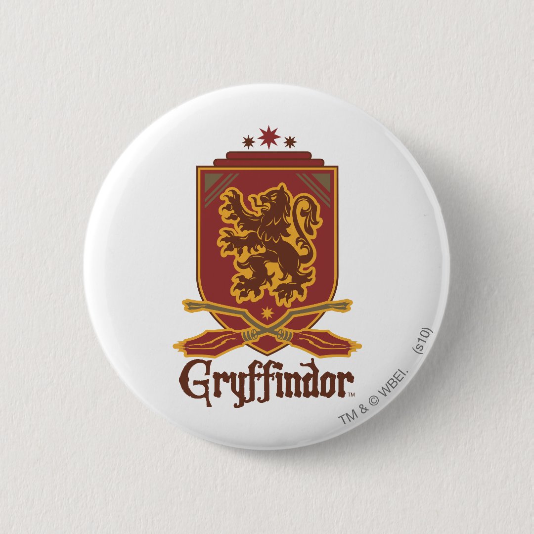 Harry Potter | Gryffindor QUIDDITCH™ Badge Pinback Button | Zazzle