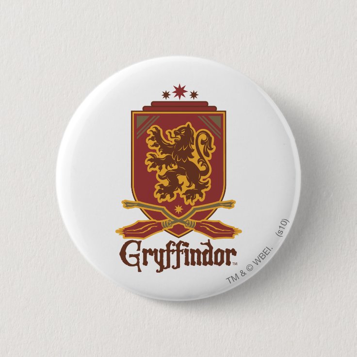 Harry Potter | Gryffindor QUIDDITCH™ Badge Pinback Button | Zazzle