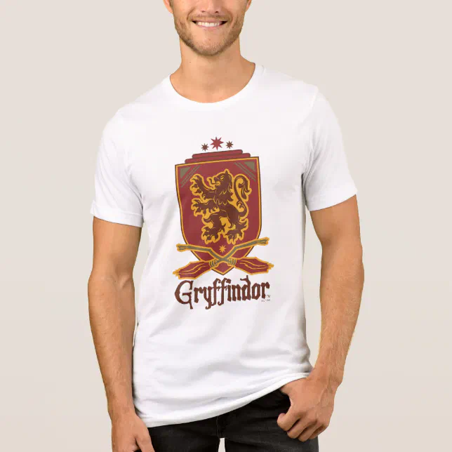 Harry Potter | Gryffindor QUIDDITCH™ Badge Tri-Blend Shirt | Zazzle